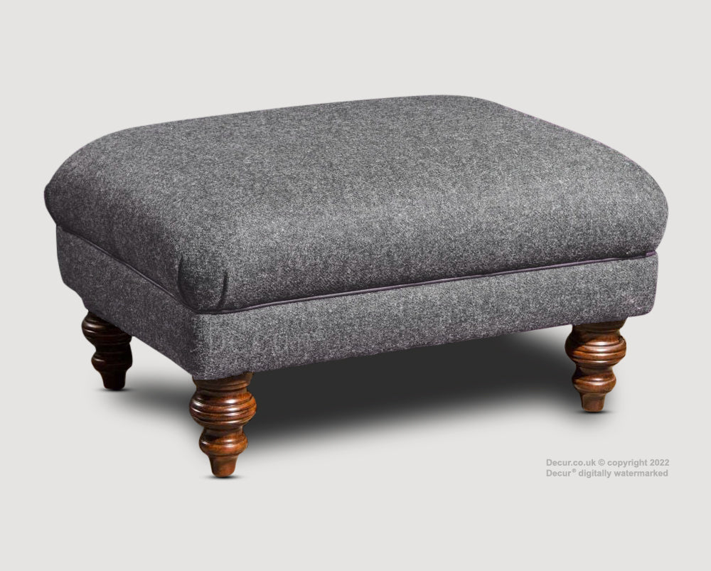 Harris Tweed Footstool All Colours — Decur.co.uk